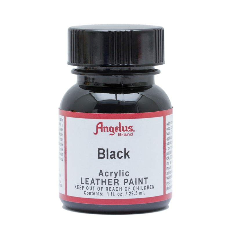 Angelus Acrylic Leather Paint Black 001 Angelus Paint UK